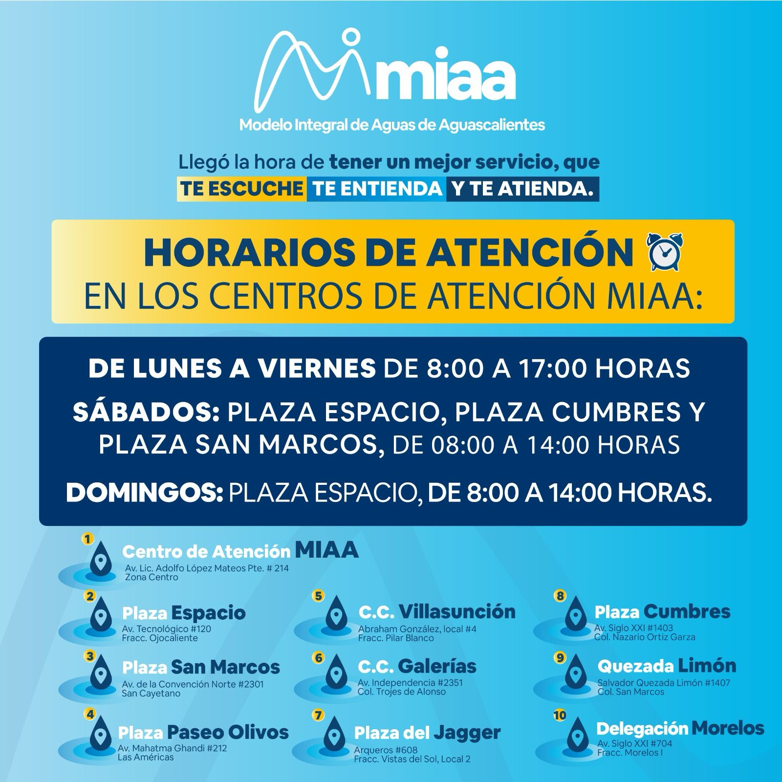 ENTREGÓ MIAA PRIMER ESTADO DE CUENTA DE MÁS DE 340 MIL TOMAS REGISTRADAS EN EL MUNICIPIO - Sala ...